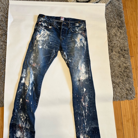 PRPS | Jeans | Mens Prps Jeans Destroyed Look Paint Splashes Limited Edition Size W34 | Poshmark